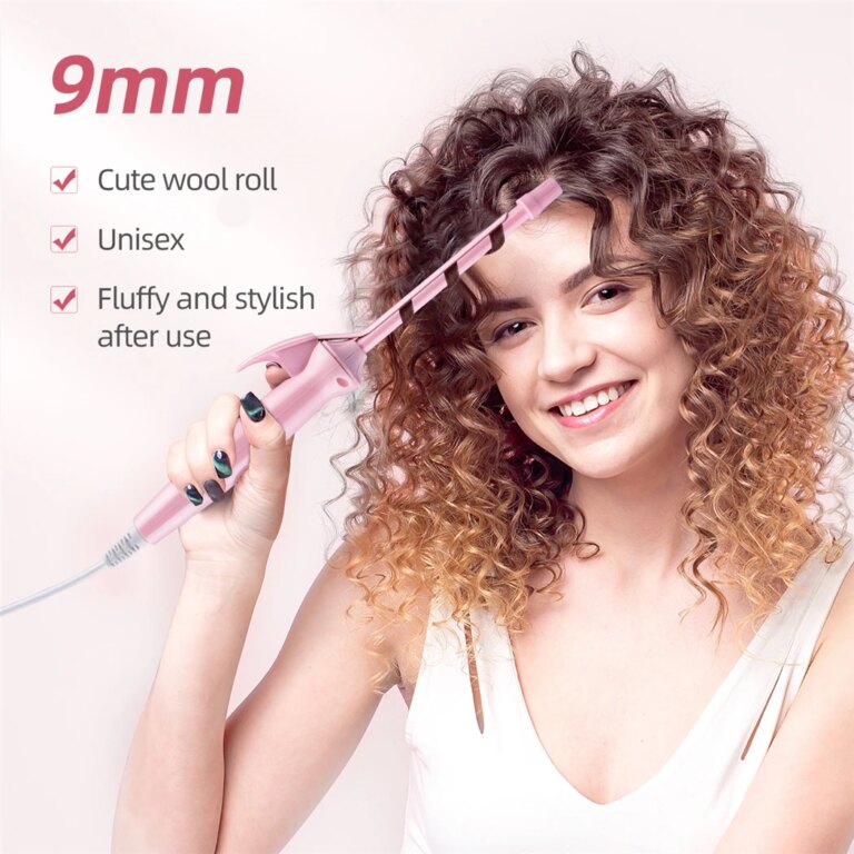 CkeyiN Mini Hair Curler 9mm Professional Styling Tool