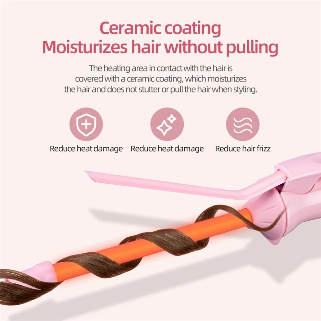 CkeyiN Mini Hair Curler 9mm Professional Styling Tool